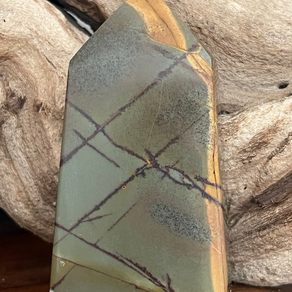 Picasso Jasper Tower, Natural Crystal Carving Point, Cherry Creek ...