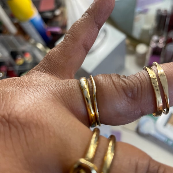 Set of 2: Duo Form Rings by Caitlyn Minimalist • Minimalist Style ...