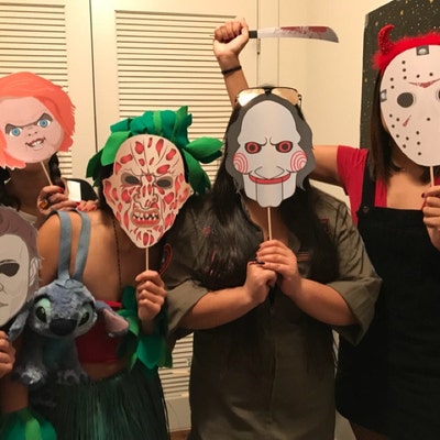Horror Movie Halloween Photo Booth Props for Scary Halloween Party ...