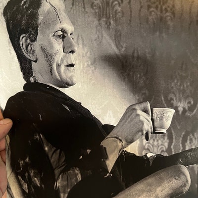 FRANKENSTEIN Drinking Coffeevery Creepyphoto Print. You Select ...