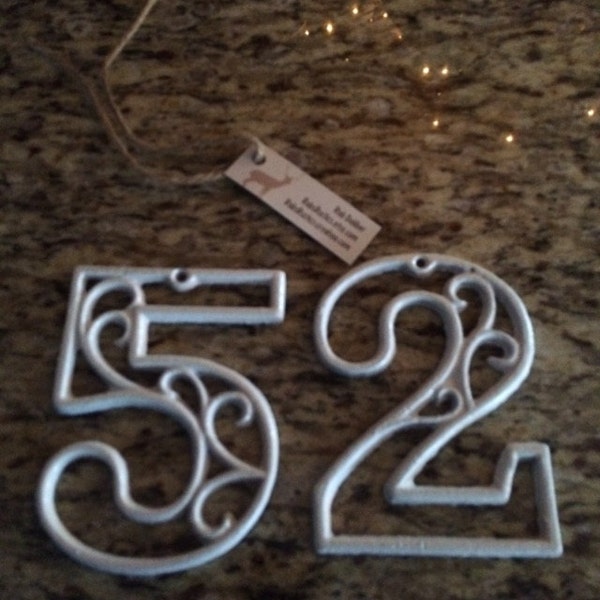 Victorian House Numbers Cast Iron Mail Box Numbers - Etsy