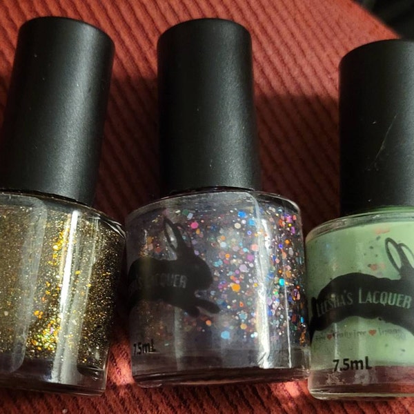 OPPALENCE White Crelly Nail Polish, Glitter Indie Nail Polish, Neon ...