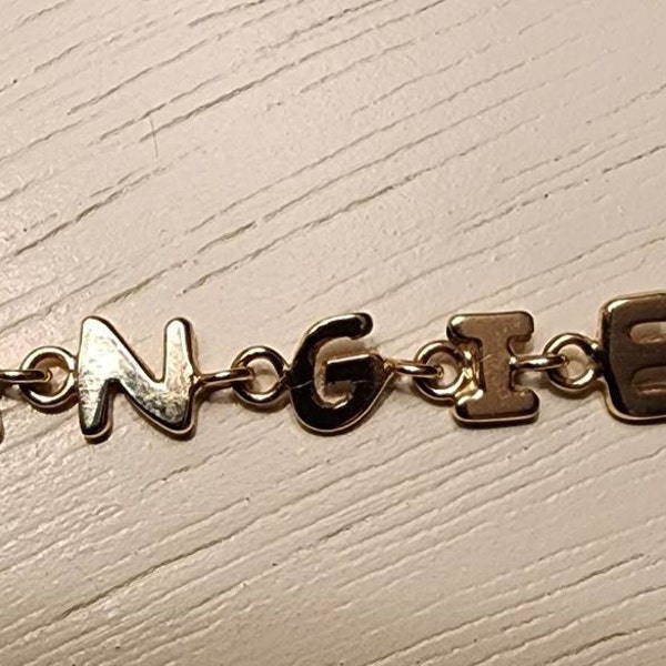 14K 18K Solid Gold Personalized Bracelet Necklace Extender, Removable ...