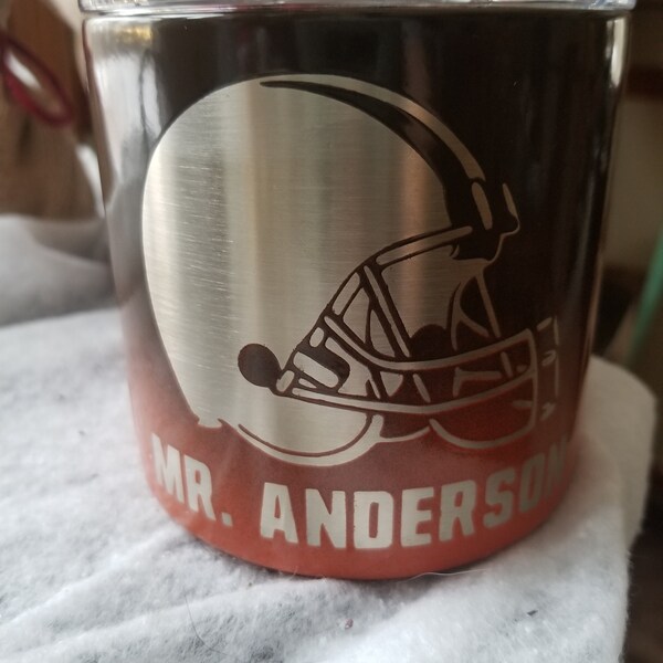 Football Team Powdercoated Yeti Tumbler, Free Personilization! - Etsy