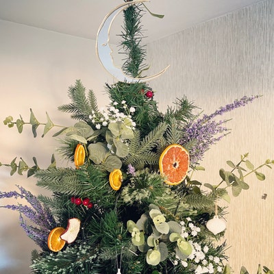 Crescent Moon Christmas Tree Topper - Etsy