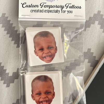 Custom Temporary Tattoos, Custom Tattoos, Custom Face Tattoos, Photo ...