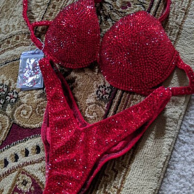 Competition Set Rhinestone Fitness NPC IFBB WBFF Figure Competition ...