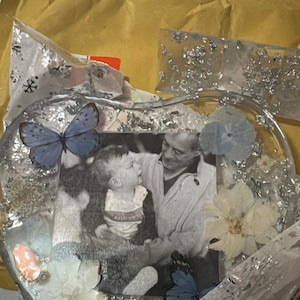 Resin Baby Keepsake, Baby Detail Frame, Umbilical Ornament, New Baby ...