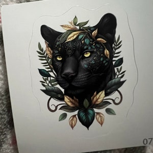 Black Panther Sticker, Sticker for Water Bottle, Laptop Sticker, Laptop ...