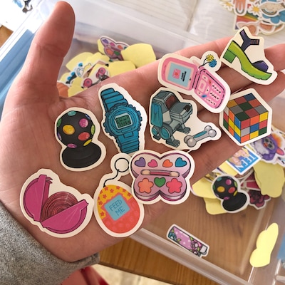 30 Pack Paper Retro 90s Girl Stickers SET 4 - Etsy UK