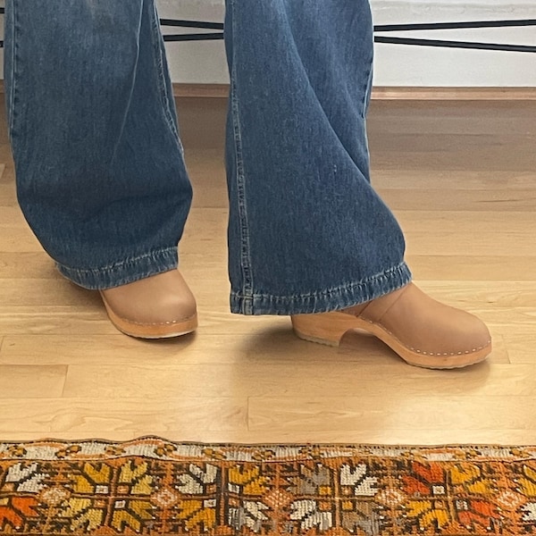 Maguba Clogs / Orange Suede Clog / Swedish Clogs / Berkeley Clog ...