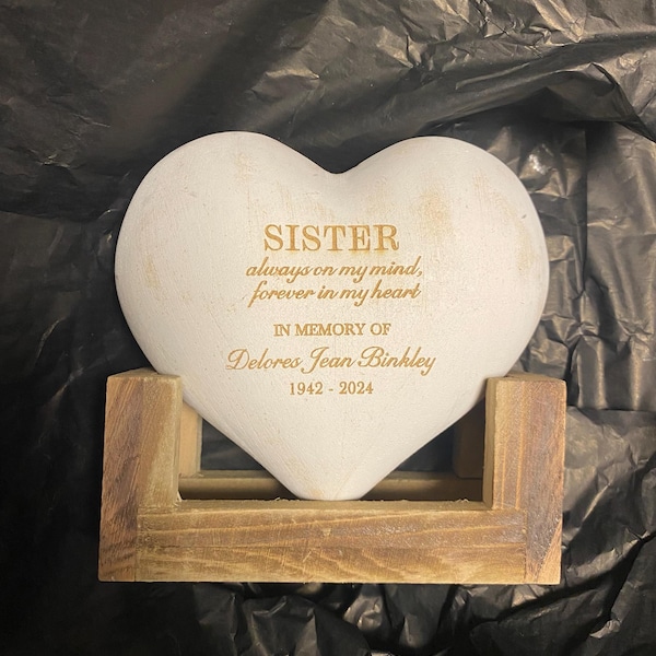 Sister Memorial Plaque | Personalized Sister Sympathy Gift | Sister ...