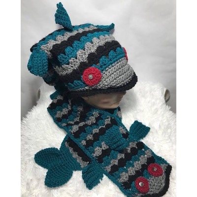 Crochet Fish Hat Pattern and Tutorial - Etsy