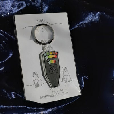 EMF Meter, Acrylic Keychain, Ghost Hunter Gifts, Birthday Gifts for ...