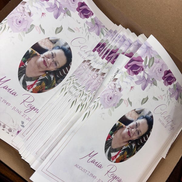 Modelo de programa para funeral de flores da primavera: cerimônia ...