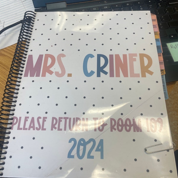 2025-2026 Custom Teacher Planner (fully Customizable!!) - Etsy