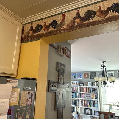 6 7/8 in X 15 Ft Prepasted Wallpaper Borders Contemporary Wall Paper ...