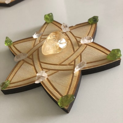 Celtic Star Crystal Grid Altar Decoration - Etsy