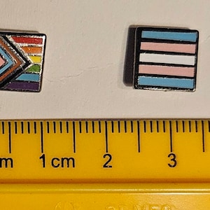 Non-binary Ribbon Pin Subtle Pride Flag Enamel LGBT LGBTQ Queer Agender ...