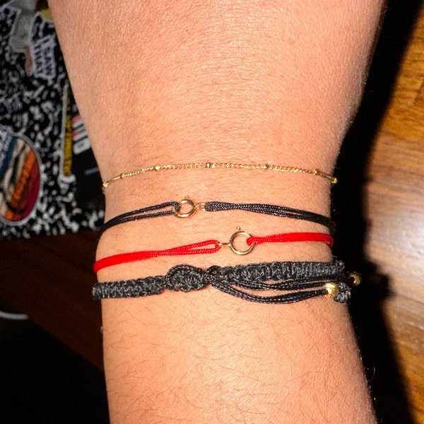 Mens Bracelet World Map in Solid 14K Gold, World Map Charm Adjustable ...