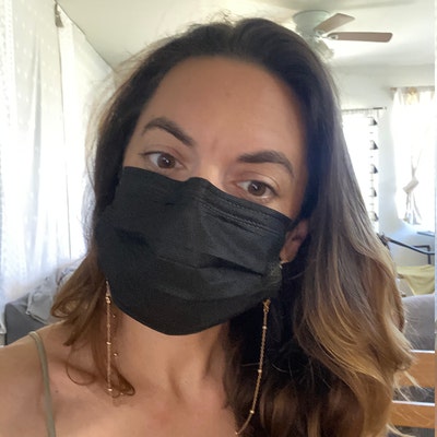 18k Gold Plated Dapped Chain Mask Chain Face Mask Lanyard - Etsy