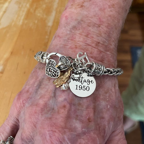 60th Birthday Gift for Her, 60th Bracelet, 60th Birthday Jewelry ...