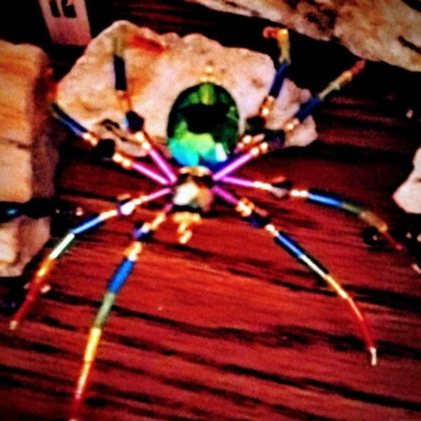 Beaded Christmas Spider / Pride Ornament/ Christmas Spider Legend ...