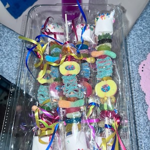 10 Blue Green Candy Kabobs Toddler Birthday Favors, Kids Party Favors ...