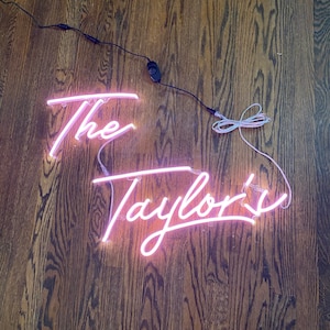 Wedding Custom Neon Sign Flex Led Neon Light Sign Led Logo | Etsy