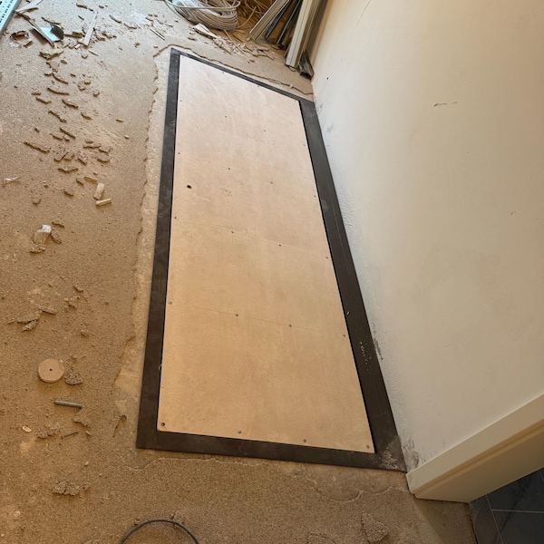 Easy Cellar and Basement Access Floor Hatch Door With Gas Struts Hidden ...