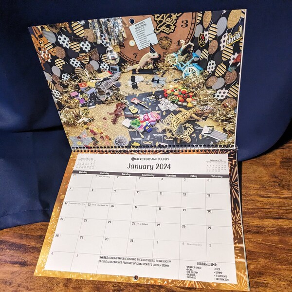 12 Months of Goofy Geckos Seek and Find 2025 Calendar - Etsy