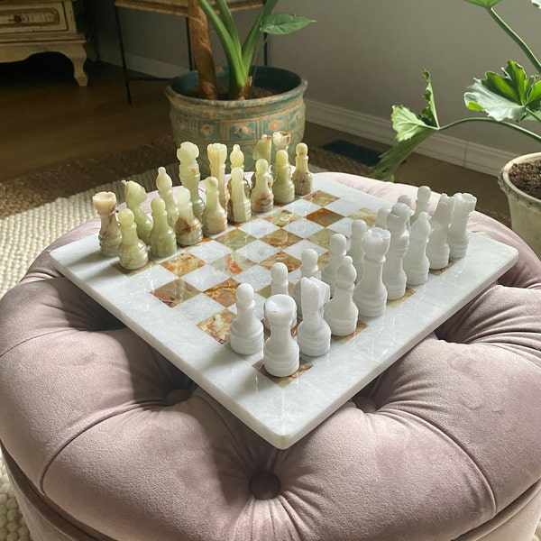 Chess Set Handmade | Stone Chess Set | Best Gifts for Him, Best Gifts ...