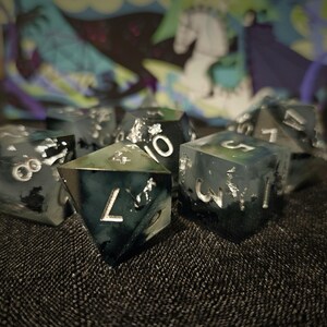Orange Cream Soda Dice Handmade Resin Sharp Edge Dice Set for Dnd, D&D ...