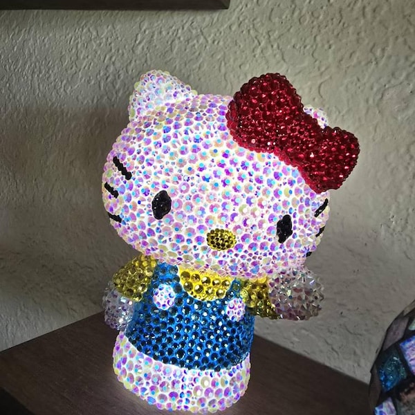 Bedazzled Hello Kitty Coin Bank Bling Rhinestone Home Decor - Etsy