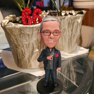 Handmade Custom Marry to Me Kiss Wedding Bobble Head Handmade Polymer ...