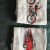 Antique Motorcycle Embroidered Waffle Weave Hand/dish Towel - Etsy