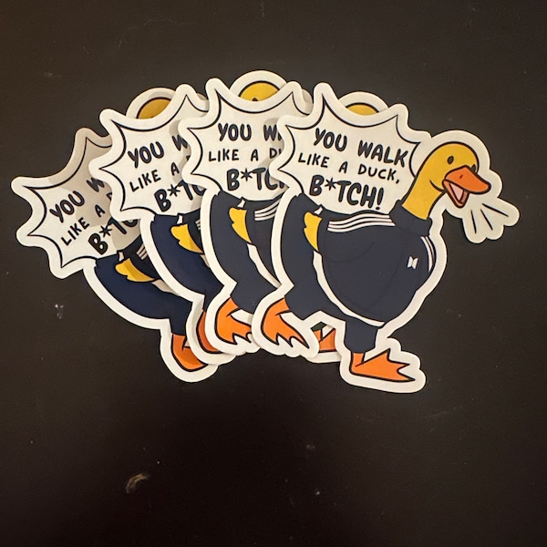 RM Rpwp Sticker, You Walk Like a Duck Btch, Groin Vinyl Stickers ...