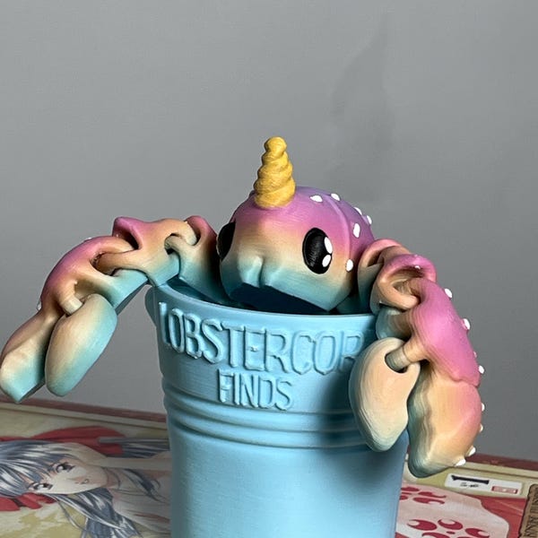 Cupid Cow Articulated Figurine - 3D Printed - Cute Desk Buddy ...