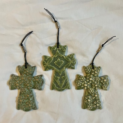 Ceramic Crosses, Beautiful Home Decor, Handmade, Birthday, Baptism ...