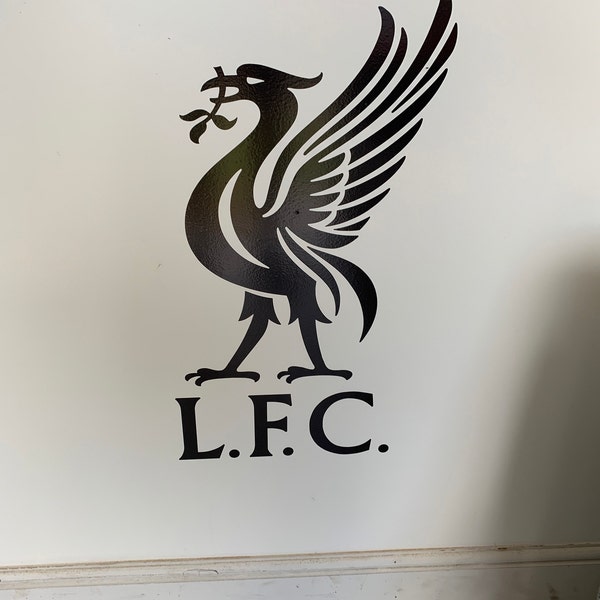 Liverpool Football Club - 'LFC' and Liver Bird Crest Wall Sticker - Etsy