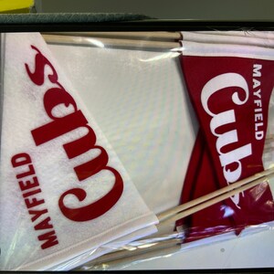 Custom Waving Hand Flag, Triangle Pennant Flag Party Favors, Solid ...