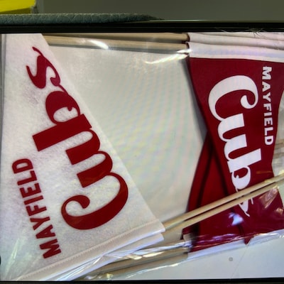 Custom Waving Hand Flag, Triangle Pennant Flag Party Favors, Solid ...