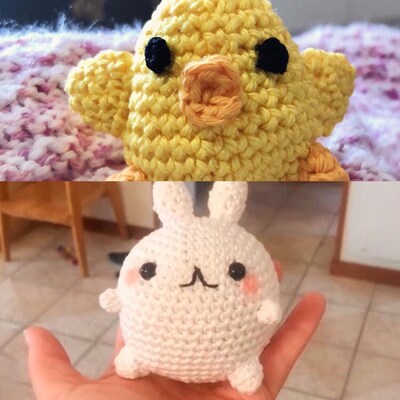 PDF Pattern Molang & Piu Piu Crochet Pattern Amigurumi Stuffed Toys ...