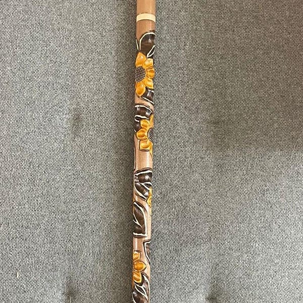 VIP Walking Stick Walking Cane Wood Cane Hand Carved Hiking Stick ...