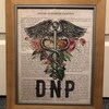 DNP With Flower Print, Doctor of Nursing Practice Gift, Nurse, DNP ...