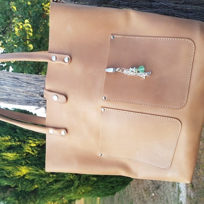 Leather Laptop Bag Women Camel Color Laptop Bag for 13 - Etsy