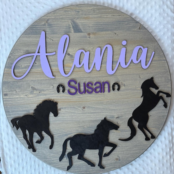 Safari Nursery Name Sign-safari Theme-jungle Animal Decor-kids Room ...