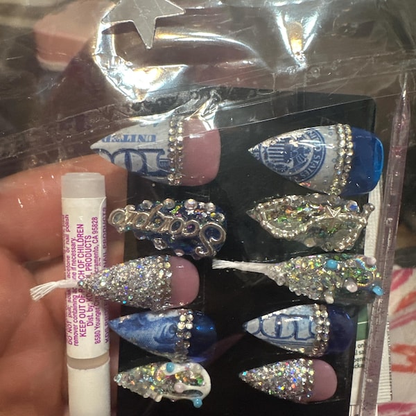 Birthday Cake(candle Nails You Can Light on Fire)press on Nails|cake ...