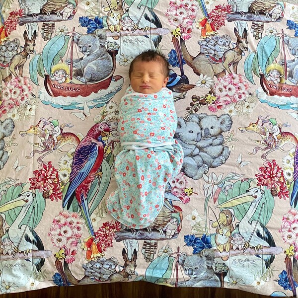 Australian Adventures Lovey Pink - May Gibbs - Cotton and Minky ...