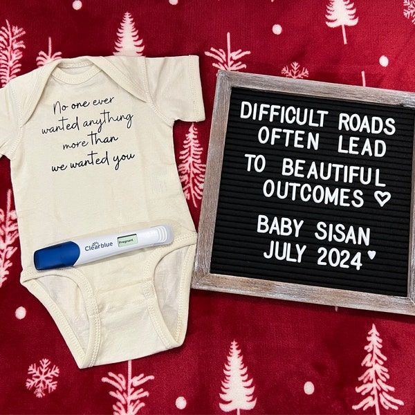 IVF Pregnancy Announcement, Infertility Baby Shower Gift, IUI Baby ...